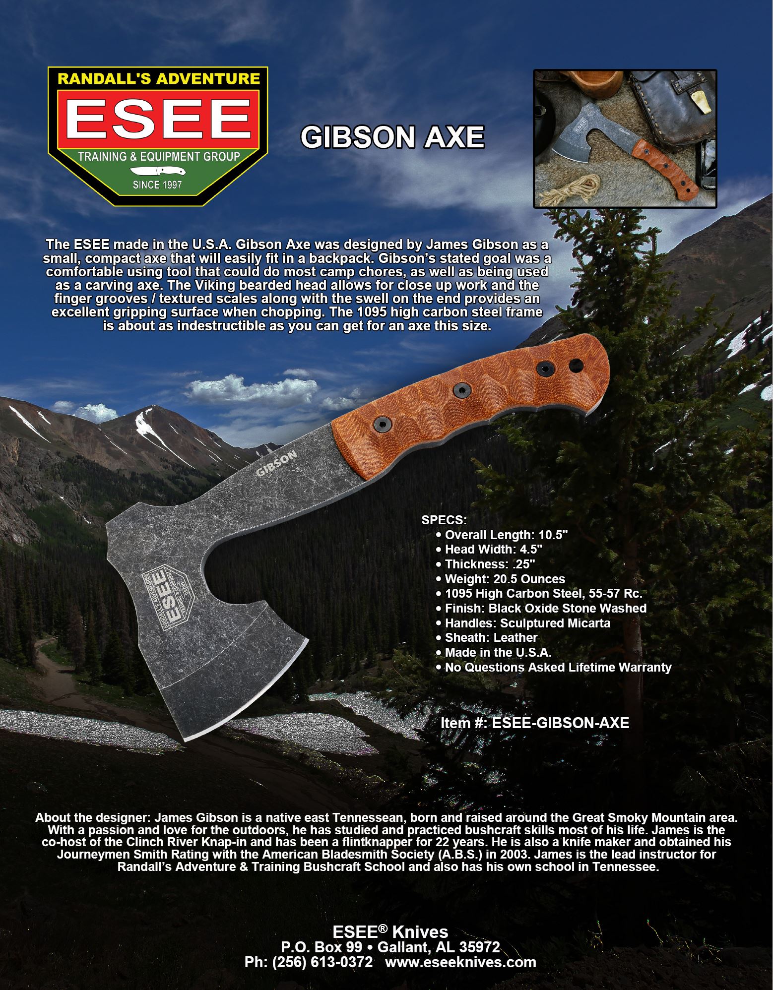 The ESEE Gibson Axe: Jack of All Trades, Master of None – Gearset ...